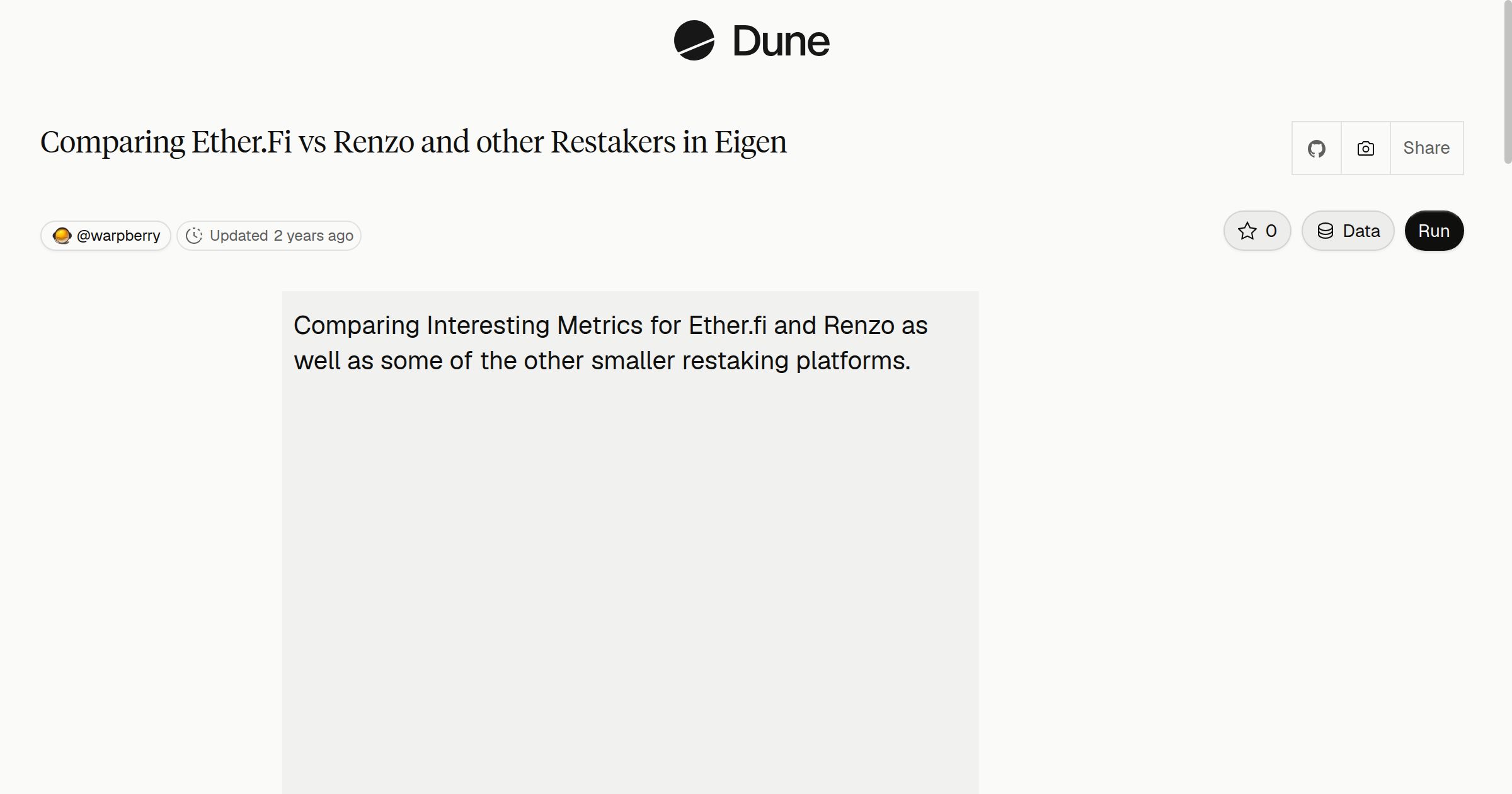 Comparing Ether.Fi vs Renzo and other Restakers in Eigen | Dune