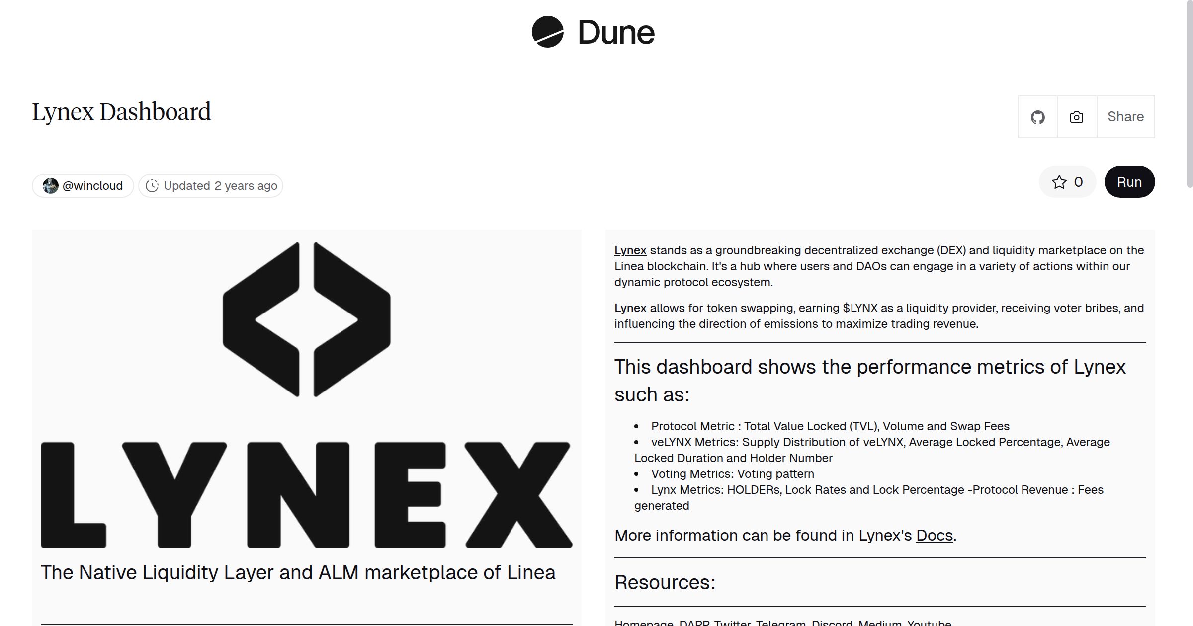 Lynex Dashboard
