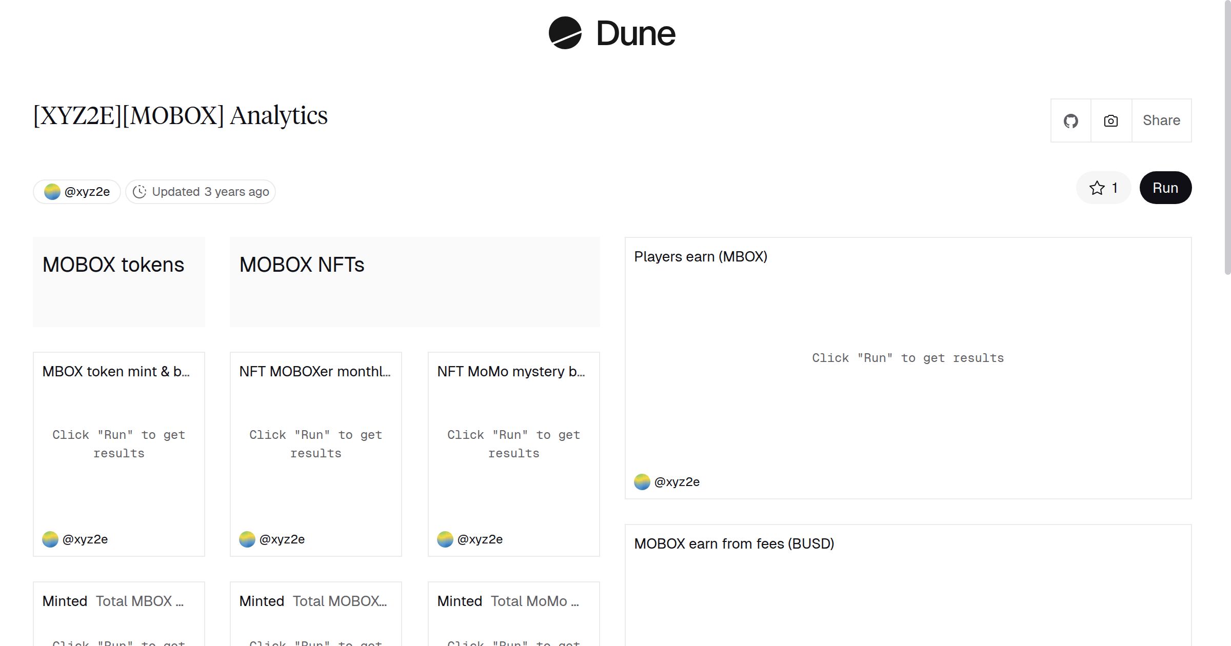 [XYZ2E][MOBOX] Analytics